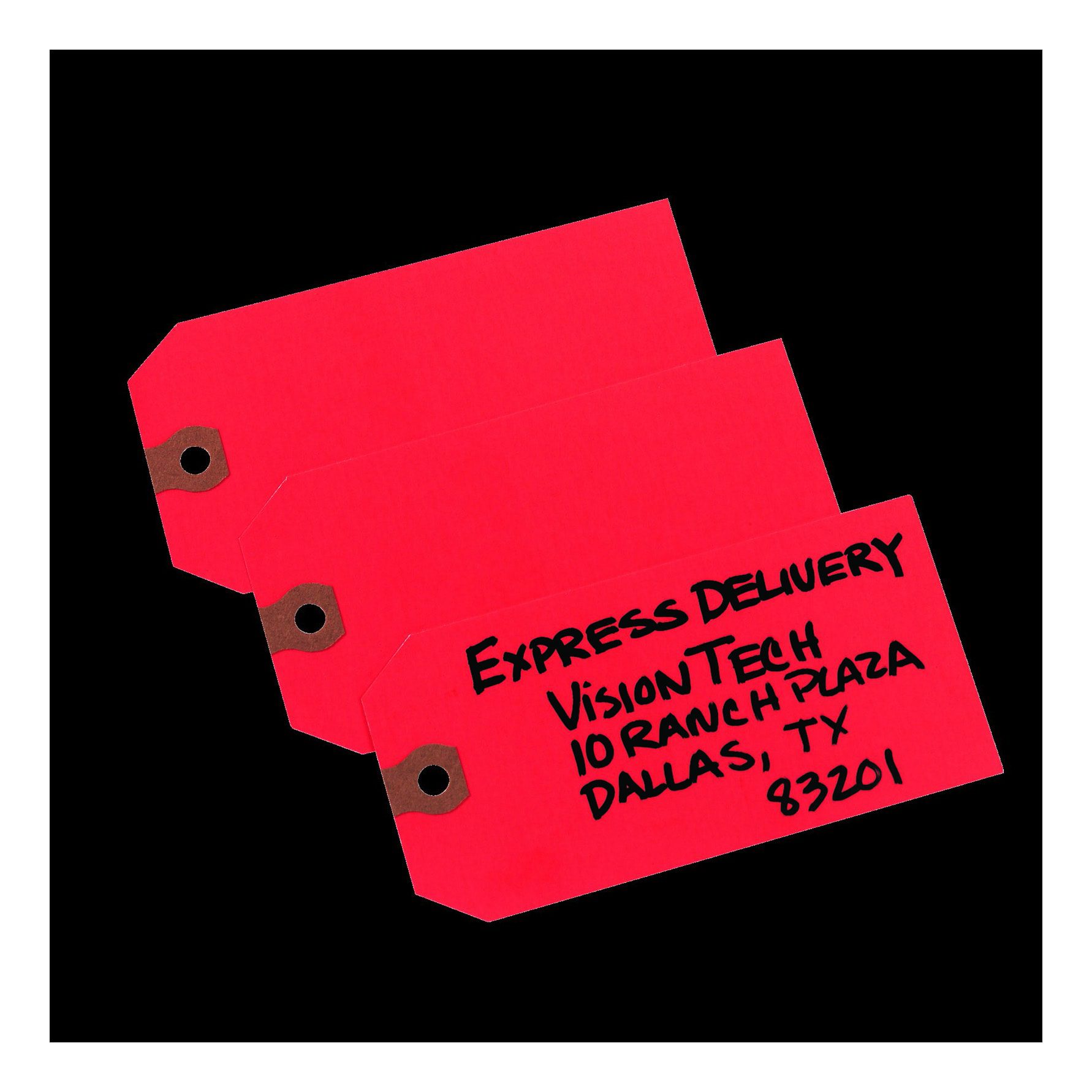 Colored Shipping Tags, Unstrung-12345 - LabelShopOnline